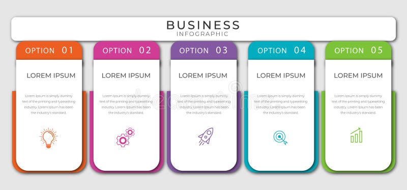Tree Steps Modern Business Infographic Template Design Stock ...