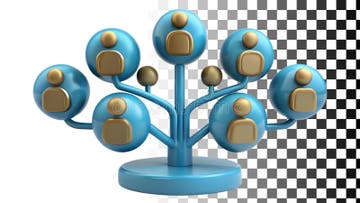 Tree Structure Icon, Organization Chart for Business and Data Themes ...