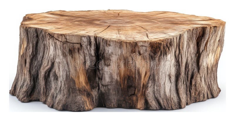 Tree Stump with Detailed Bark Texture, Natural Wood Surface. Nature and ...