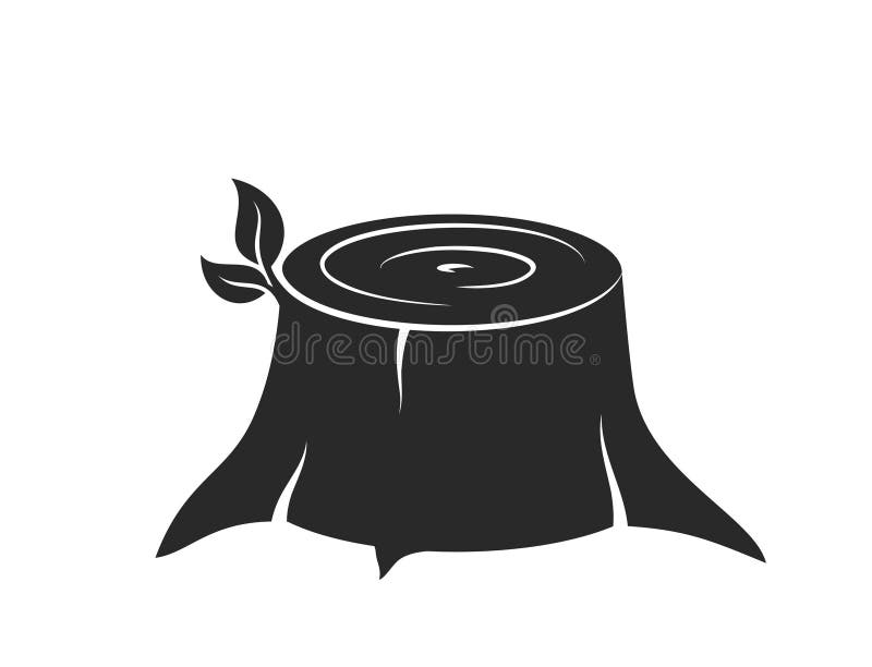 Tree Stump Icon. Nature, Ecology and Environment Design Element Stock ...