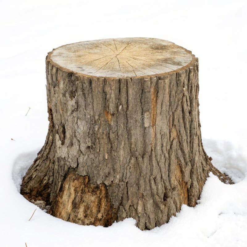 A Tree Stump on a Transparent Background Stock Illustration ...