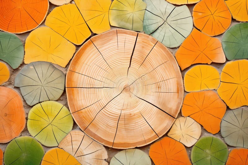 Tree Stump Rings Age Indicator Stock Photo - Image of time, natural ...