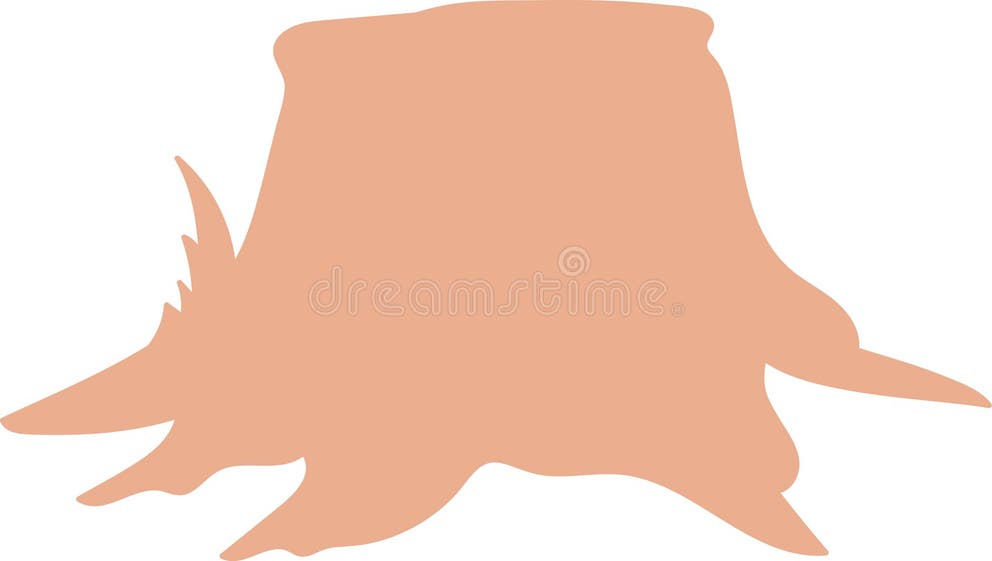 Tree Stump Silhouette stock vector. Illustration of silhouette - 290328407