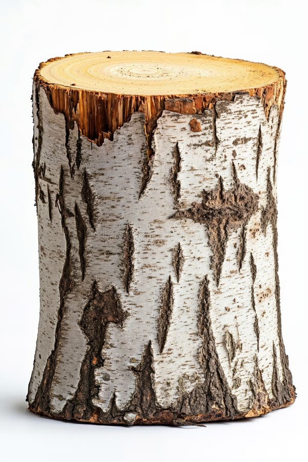 A Tree Stump with a White Background Stock Image - Image of areas ...