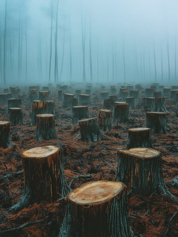 Tree Stumps in Forest stock image. Image of environmental - 388319095