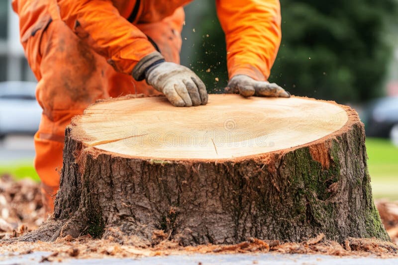 Deforestation. Logging Industry. Logs of Wood are Laid Out in the ...