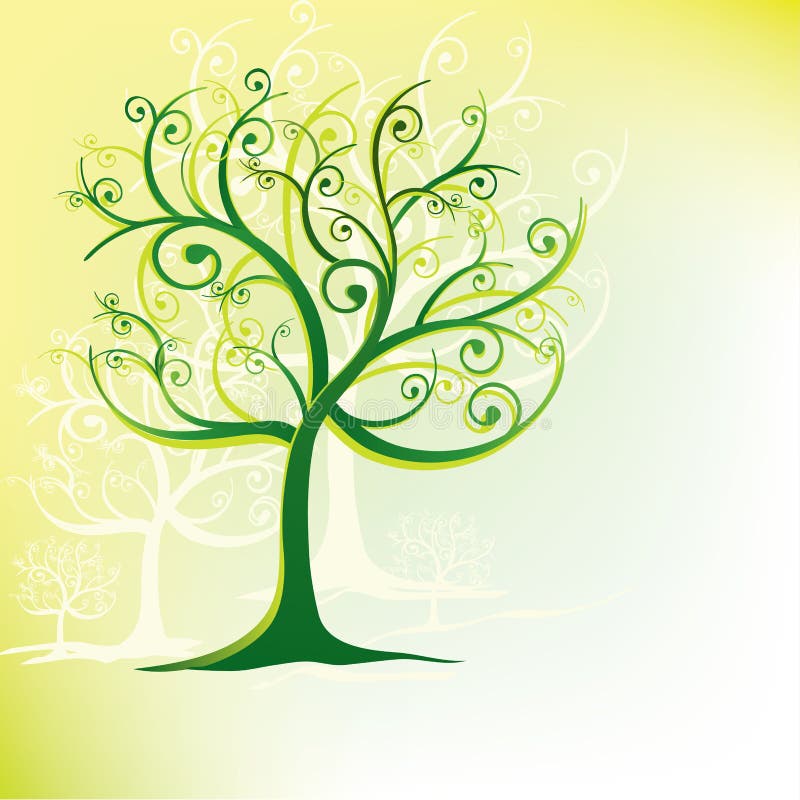 Vector Family Tree Design with Frames Stock Vector - Illustration of ...
