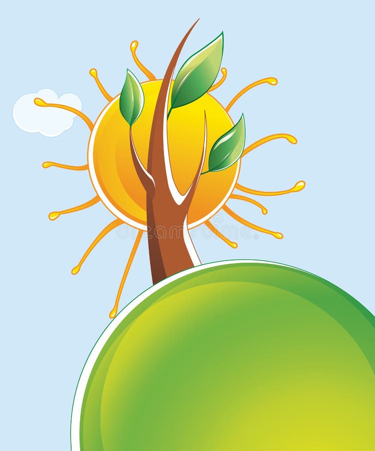 Sky and sunlight stock vector. Illustration of heavens - 20517396