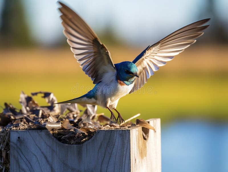 Tree Swallow stock illustration. Illustration of hook - 293700224