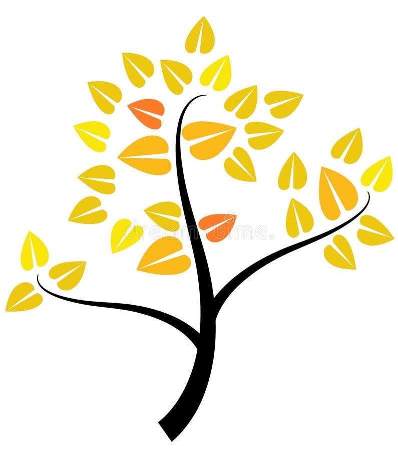 Colored tree stock vector. Illustration of simple, generic - 18308339