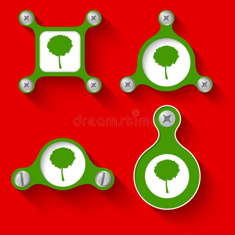 Tree symbol stock vector. Illustration of rivet, metal - 50165582
