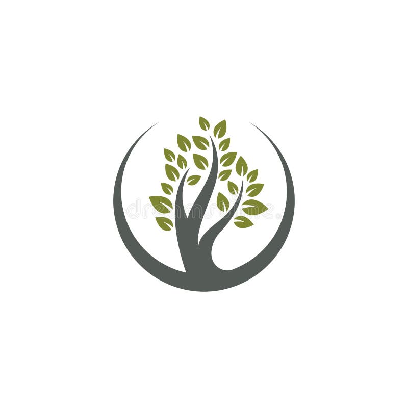 Tree Symbol Vector Illustration Stock Vector - Illustration of growth ...