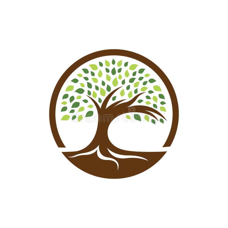 Tree Symbol Vector Illustration Stock Vector - Illustration of icon ...