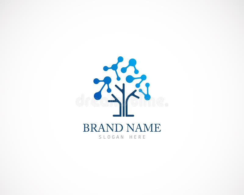 Tree Tech Logo Creative Concept Science Connect Business Stock Photo ...