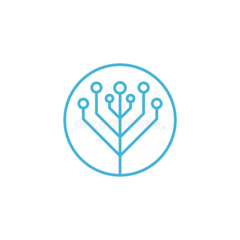 Tree Tech Logo Symbol or Icon Template. Technology Tree Vector Icon ...