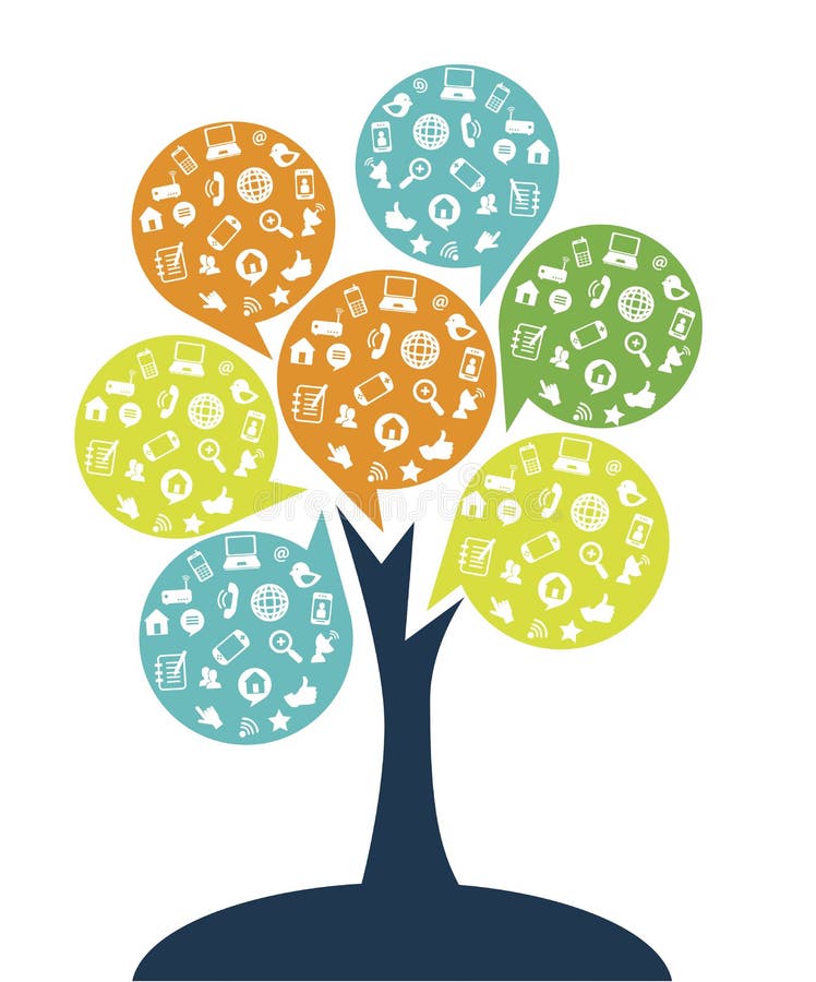 Communication tree stock vector. Illustration of hope - 36070342