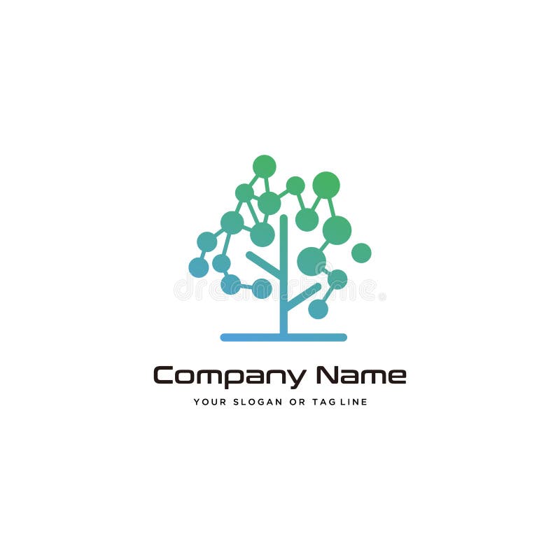 Tree Technology Logo Design Modern Vector Template Stock Vector ...