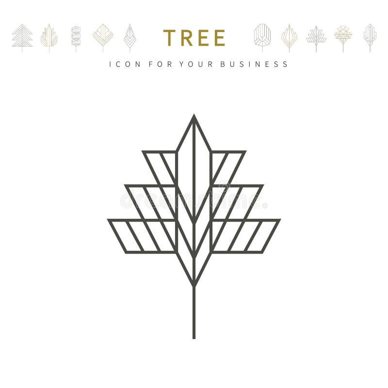 Tree Template Design Layout. Stock Vector - Illustration of concepts ...