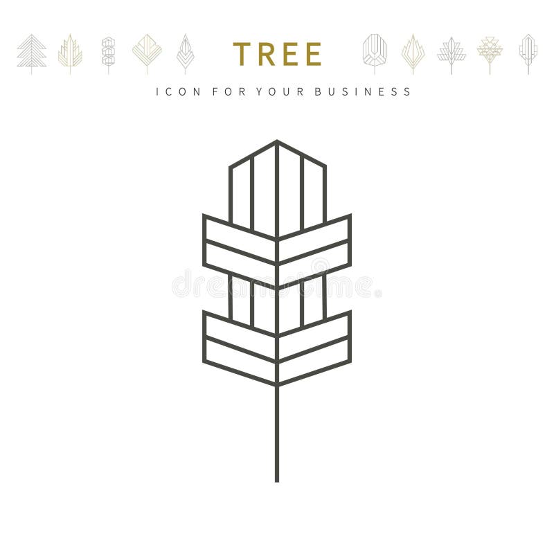 Tree template design. stock vector. Illustration of conceptual - 191481867