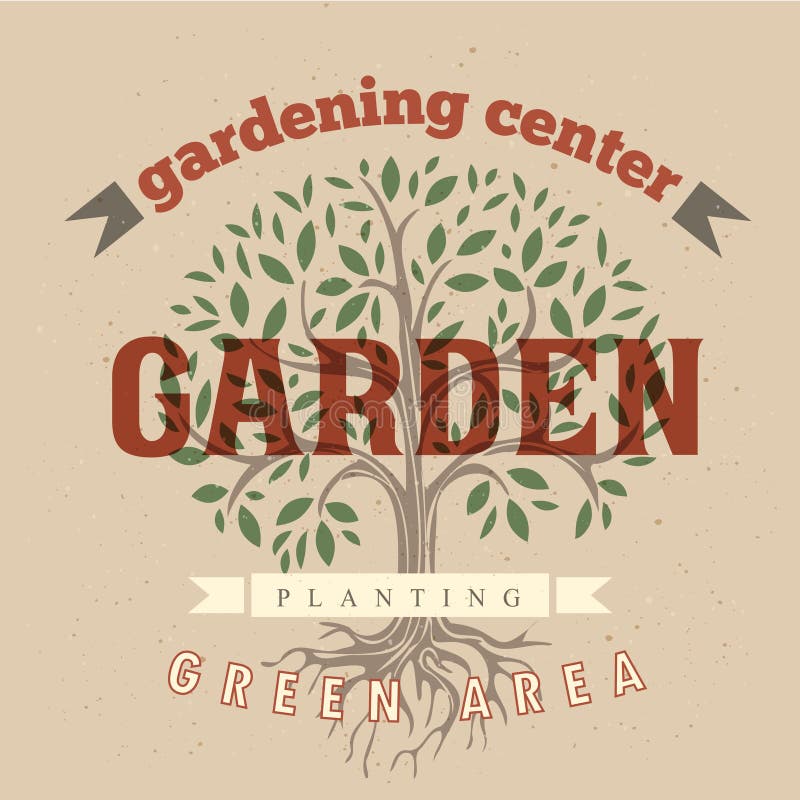 Tree Emblem, Label Template Stock Vector - Illustration of tree, nature ...