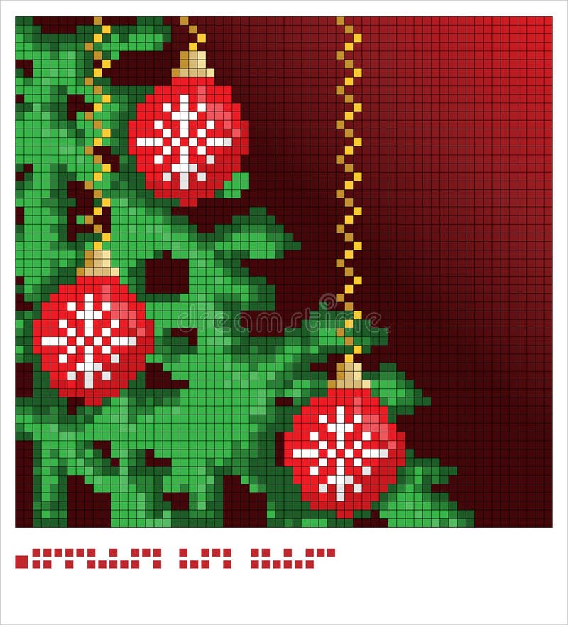 Tree with three balls stock vector. Illustration of spruce - 17013673