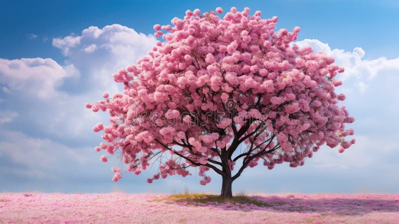 Tree time change spring stock illustration. Illustration of nature ...