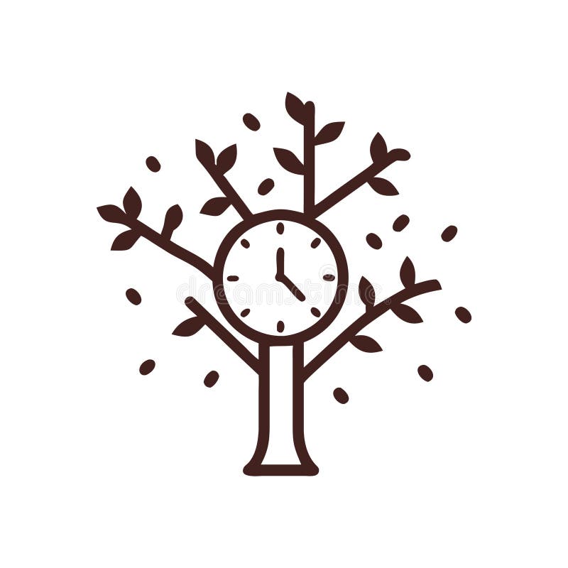 Tree of Time: Conceptual Art of a Tree with a Clock, Timeless Nature ...