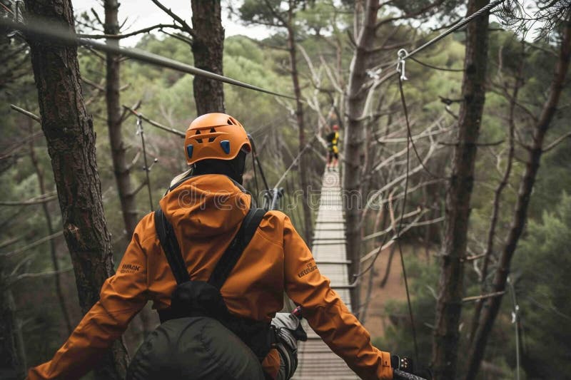 Tree top trekking stock image. Image of track, path - 354787301