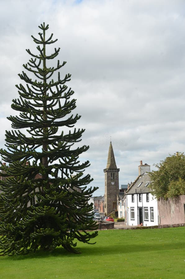 Strathmiglo Clock Tower stock photo. Image of fife, clock - 44003978