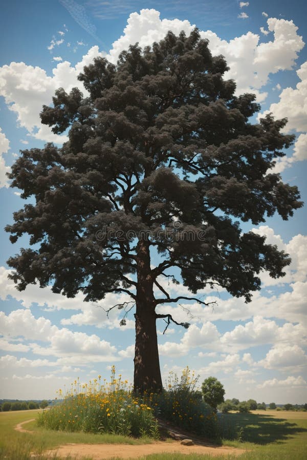 Tree, Tree Wallpaper High Quailty Ai Generative Stock Illustration ...