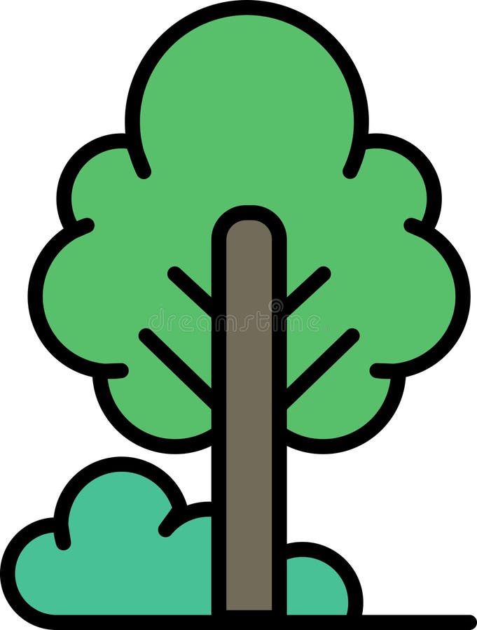 A Tree with a Trunk and Branches Stock Vector - Illustration of ...
