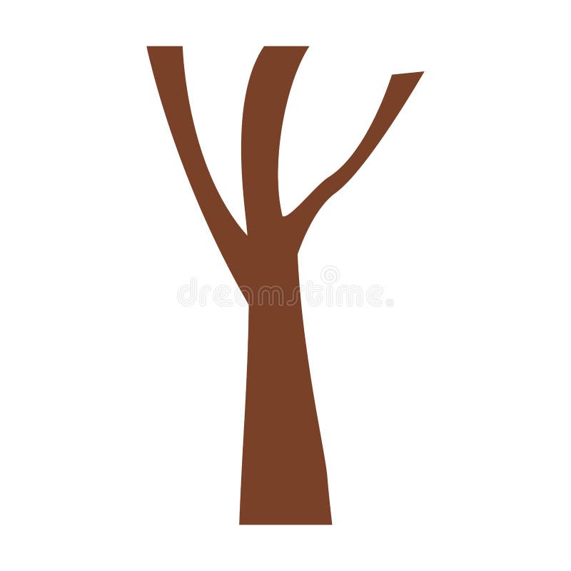 Tree Trunk with Branchs without Leaves Closeup Stock Vector ...