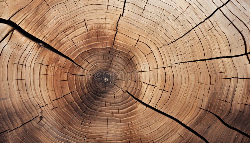 Tree Trunk Cross Section Nature Abstract Design in Concentric Circles ...