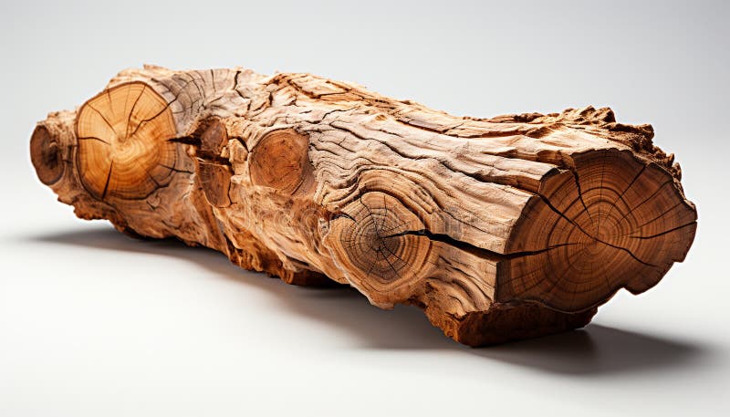 Tree Trunk Cross Section Nature History in a Single Circle Generated by ...