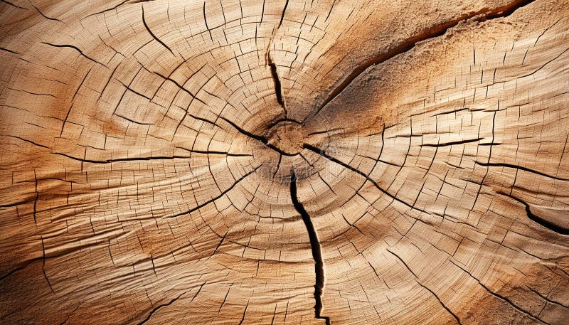 Tree Trunk Cross Section Reveals Concentric Tree Rings in Nature ...