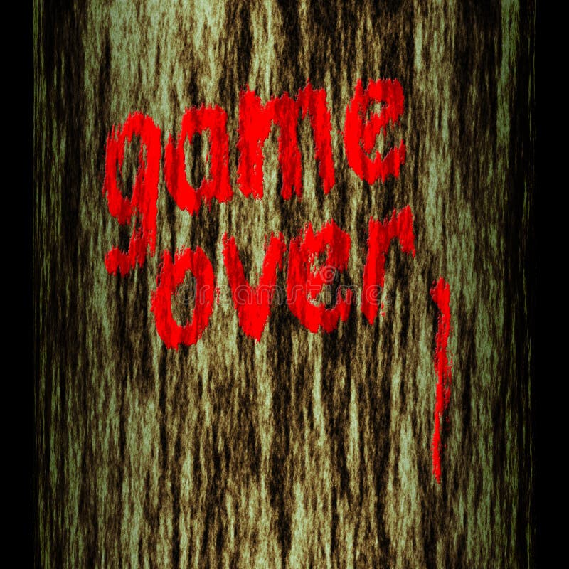 Tree trunk: game over stock illustration. Illustration of death - 802896
