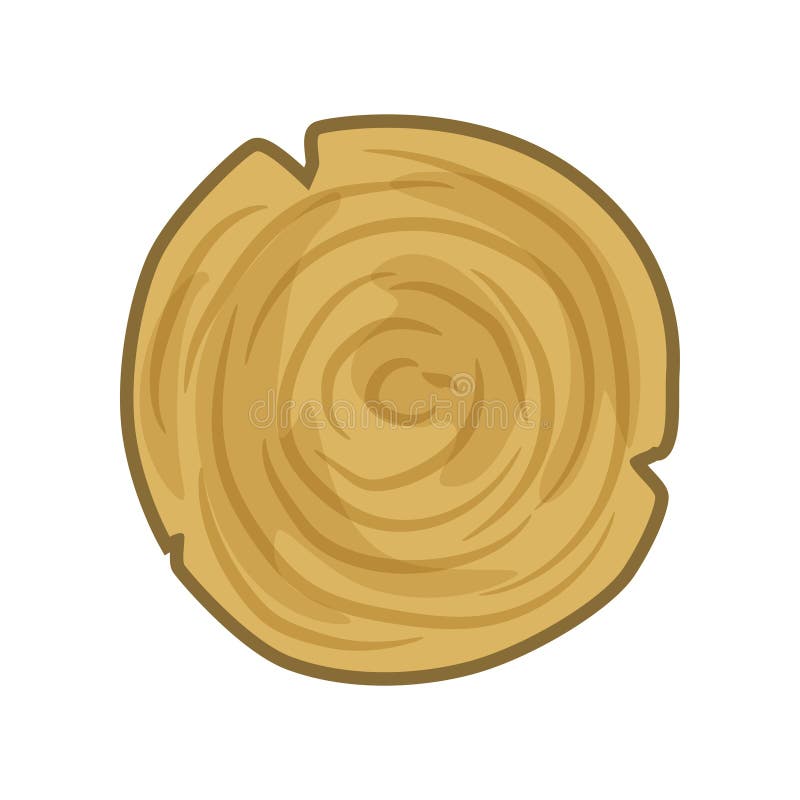 Tree Trunk Section, Landscape Design Element, Pathway Cover, Top View ...