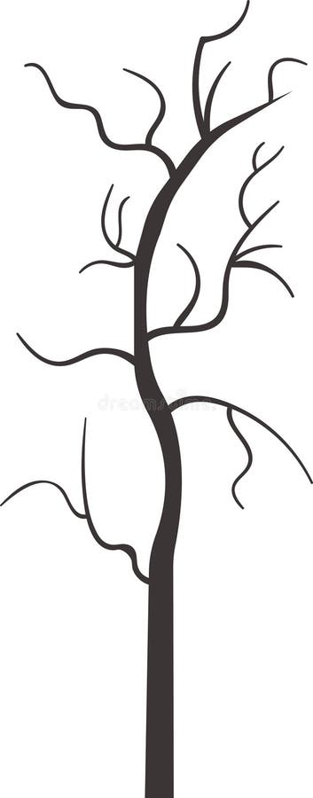 Tree Trunk Silhouette stock vector. Illustration of natural - 289326588