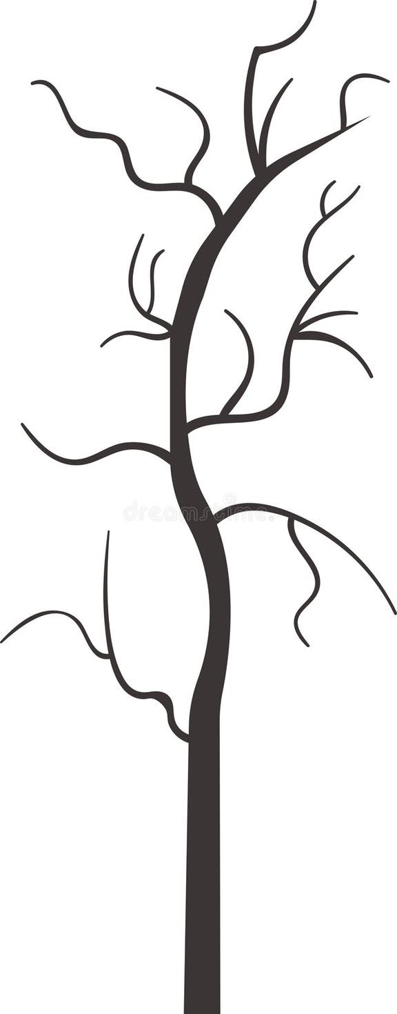 Tree Trunk Silhouette stock vector. Illustration of natural - 289326588