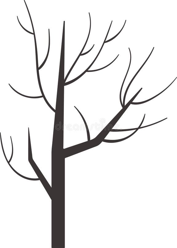 Tree Trunk Silhouette stock vector. Illustration of park - 289329277