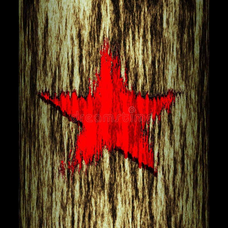 Tree trunk: star stock illustration. Illustration of symbol - 803313