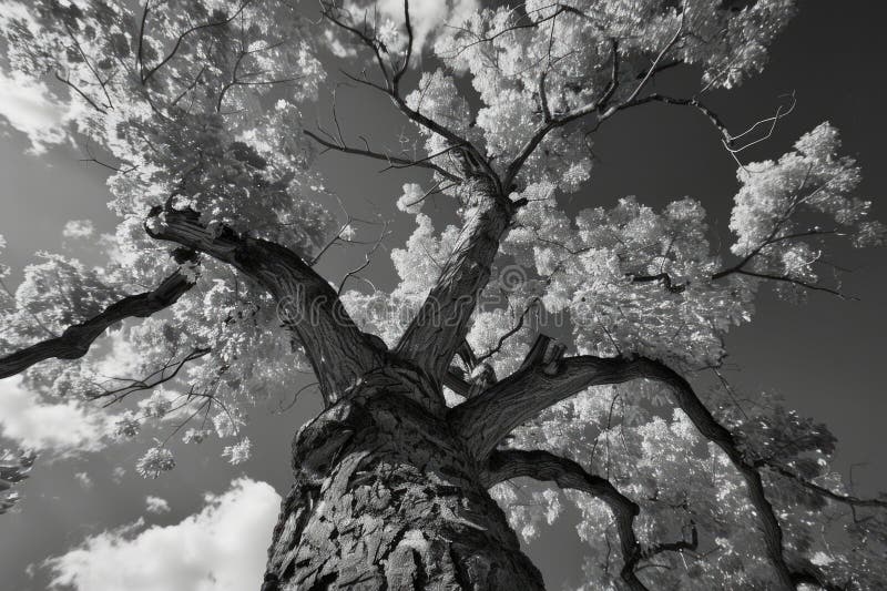 Tree with a Trunk that is Very Thick and Has a Lot of Branches Stock ...