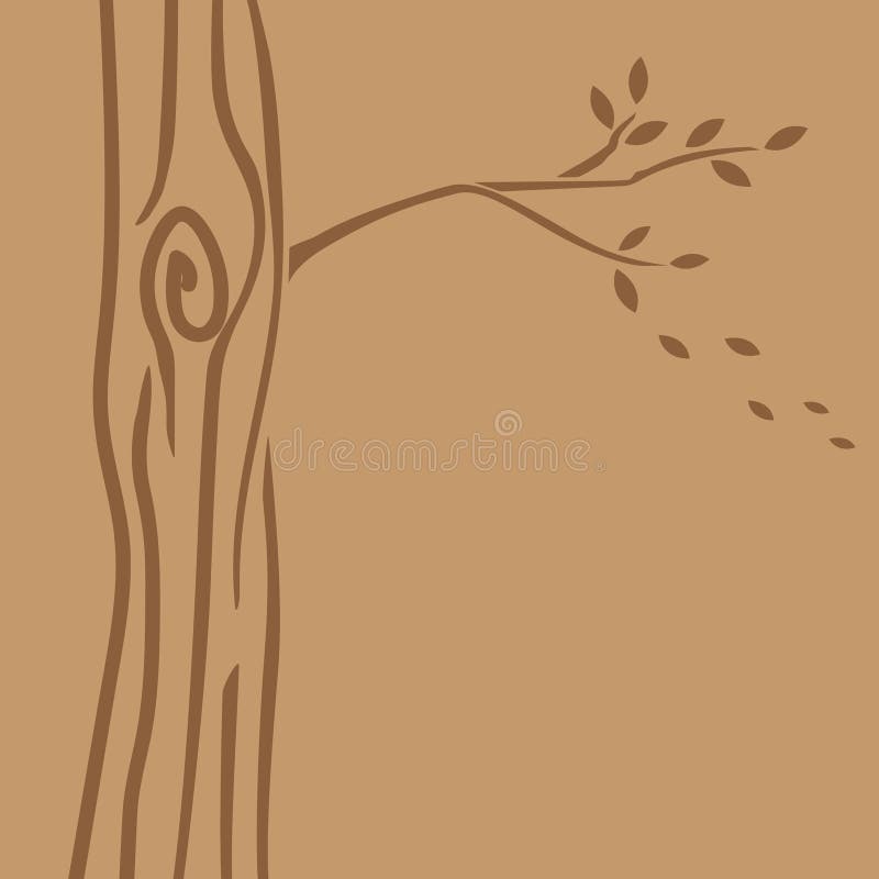 Tree Trunk Wallpaper. Vector Illustration Decorative Background Design ...