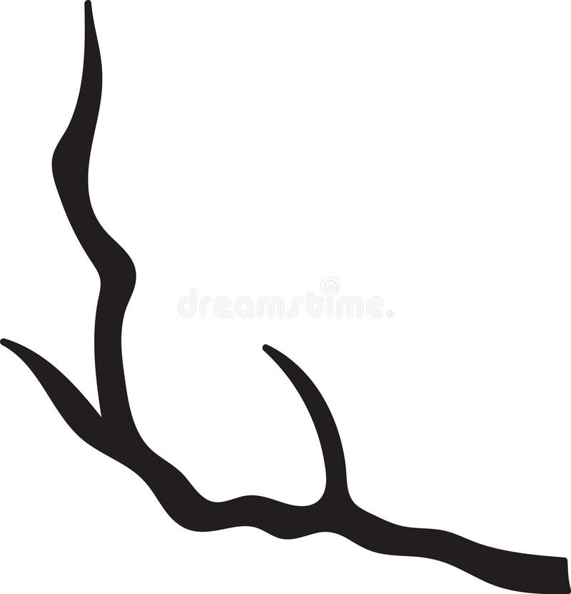 Tree Twig Silhouette stock vector. Illustration of vector - 290747741