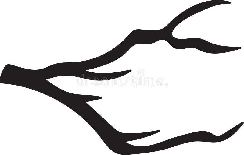Tree Twig Silhouette stock vector. Illustration of tree - 290748345