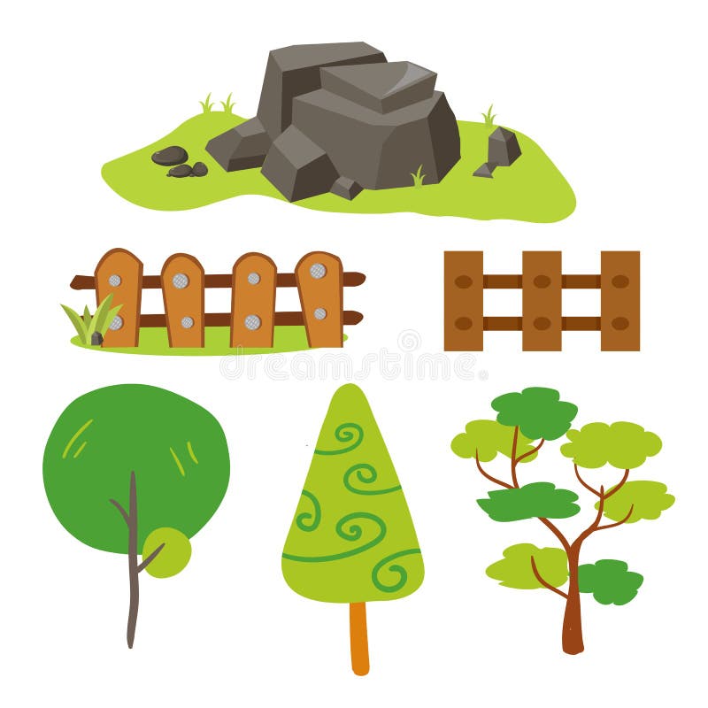 Tree Vector Collection Design Stock Illustration Illustration Of