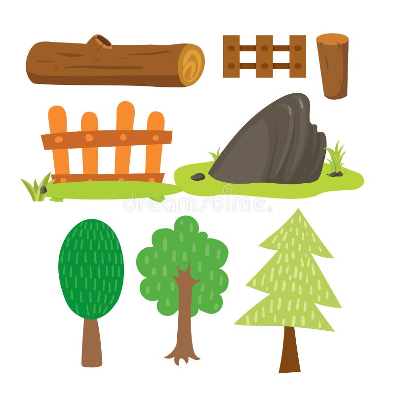Tree Vector Collection Design Stock Illustration Illustration Of