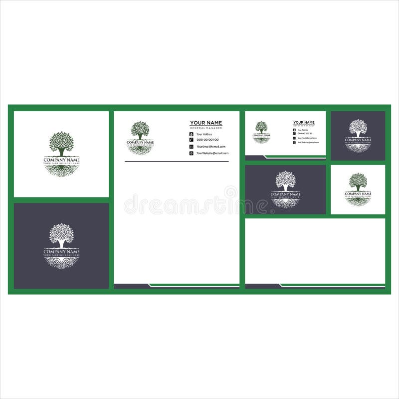 Tree Vector Graphic Template Download Premium Brand Identity Stock ...
