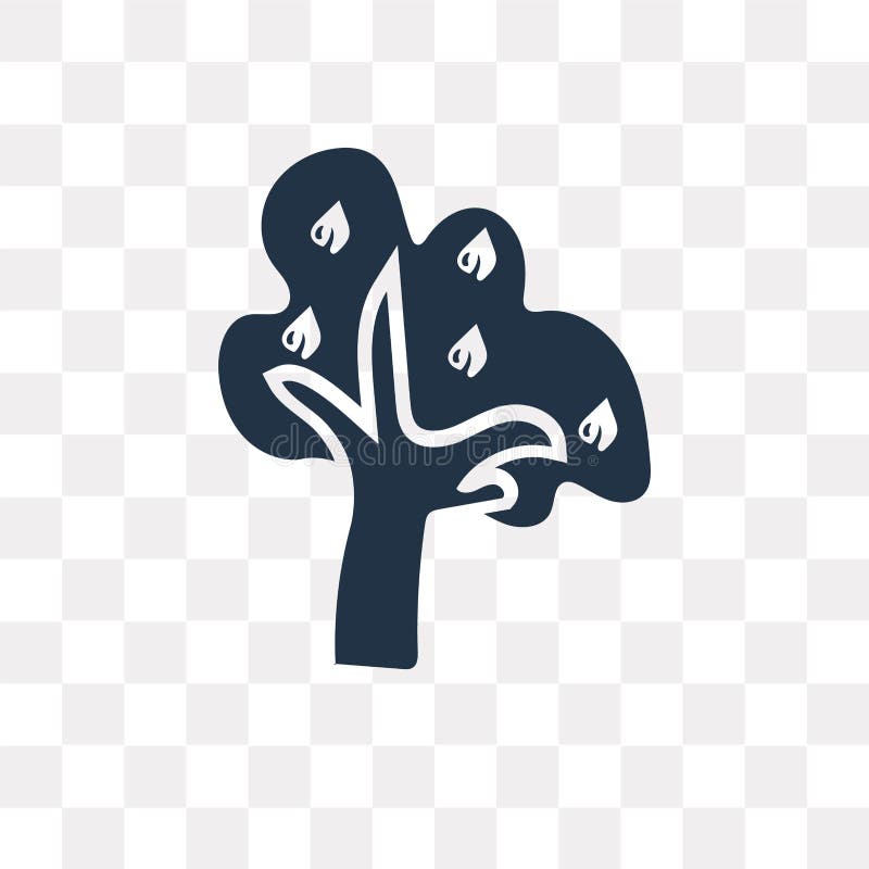 Tree Vector Icon Isolated on Transparent Background, Tree Trans Stock ...