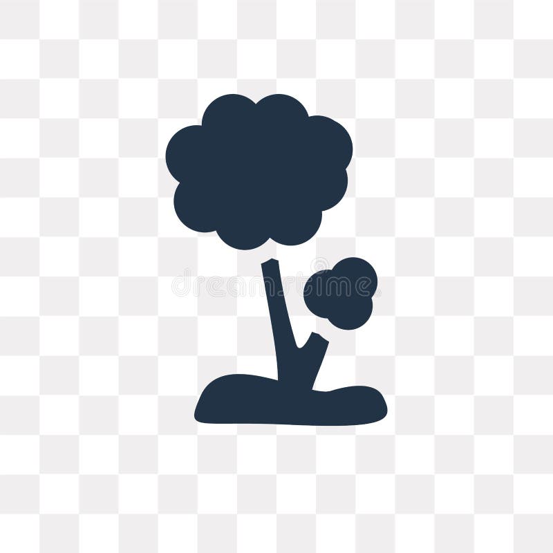 Tree Vector Icon Isolated on Transparent Background, Tree Trans Stock ...